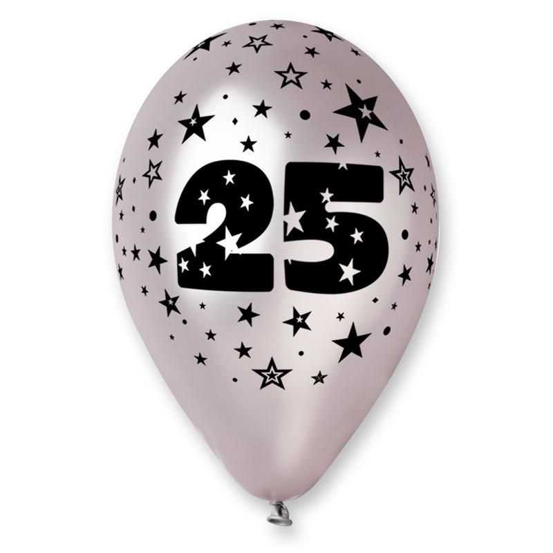 Ballons 25 ans de mariage - ballons noces d'argent - ballon argent ... Ballons 25 ans de mariage - ballons noces d'argent - ballon argent ...